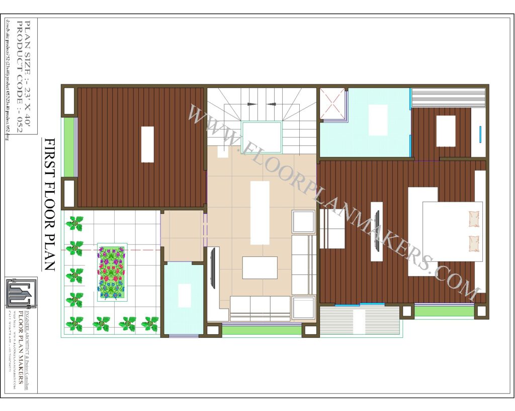 23×40 First Floor Plan – Floor Plan Maker's