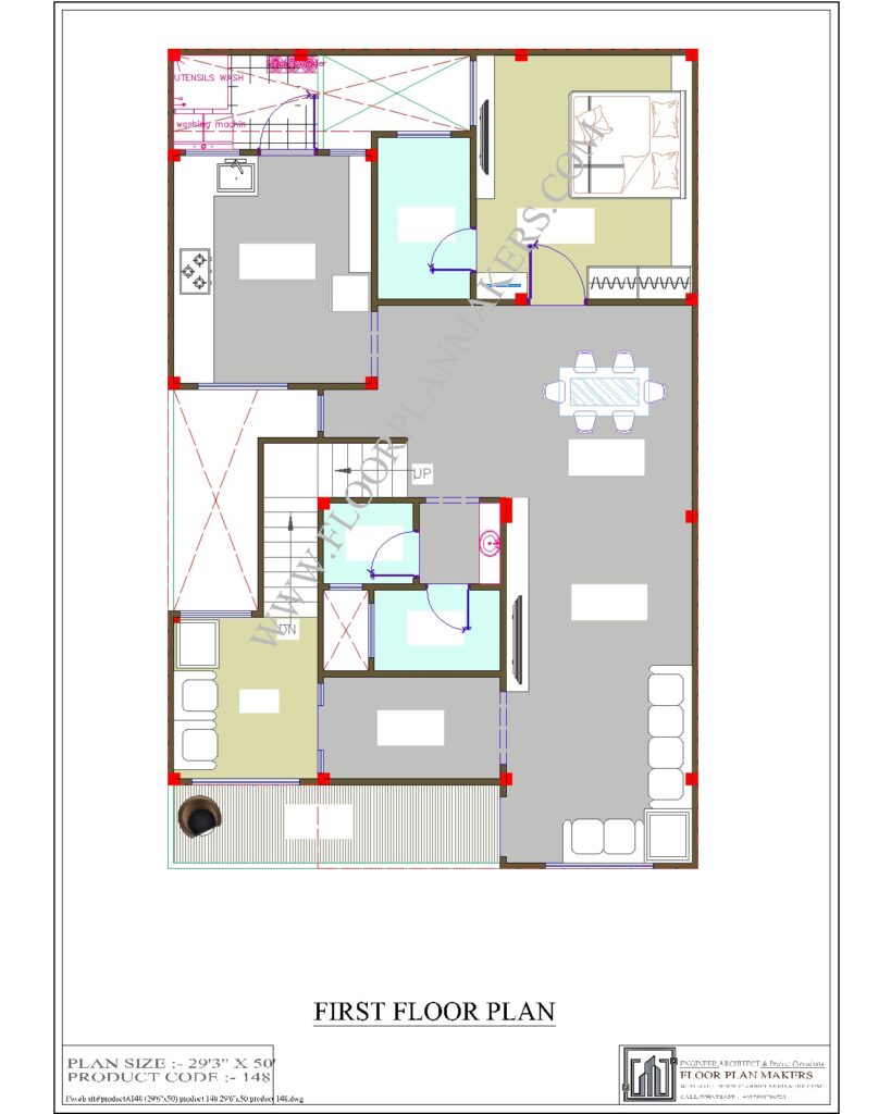 29×50 First Floor Plan – Floor Plan Maker's